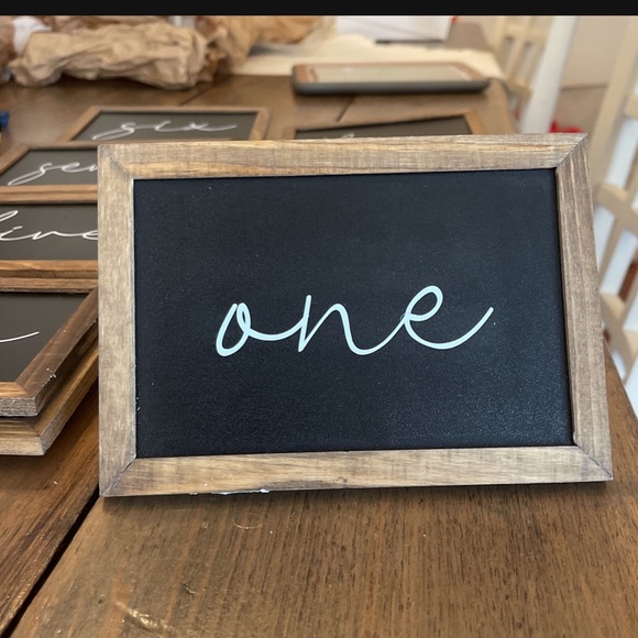 Party Supplies | Wooden Chalkboard Table Numbers | Poshmark